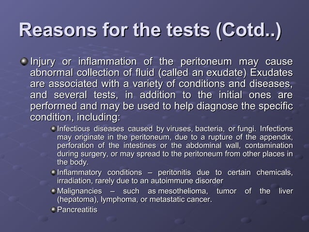Peritoneal examination | PPT