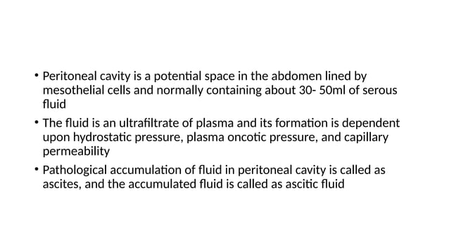 Peritoneal fluid analysis laboratory interpretation.pptx