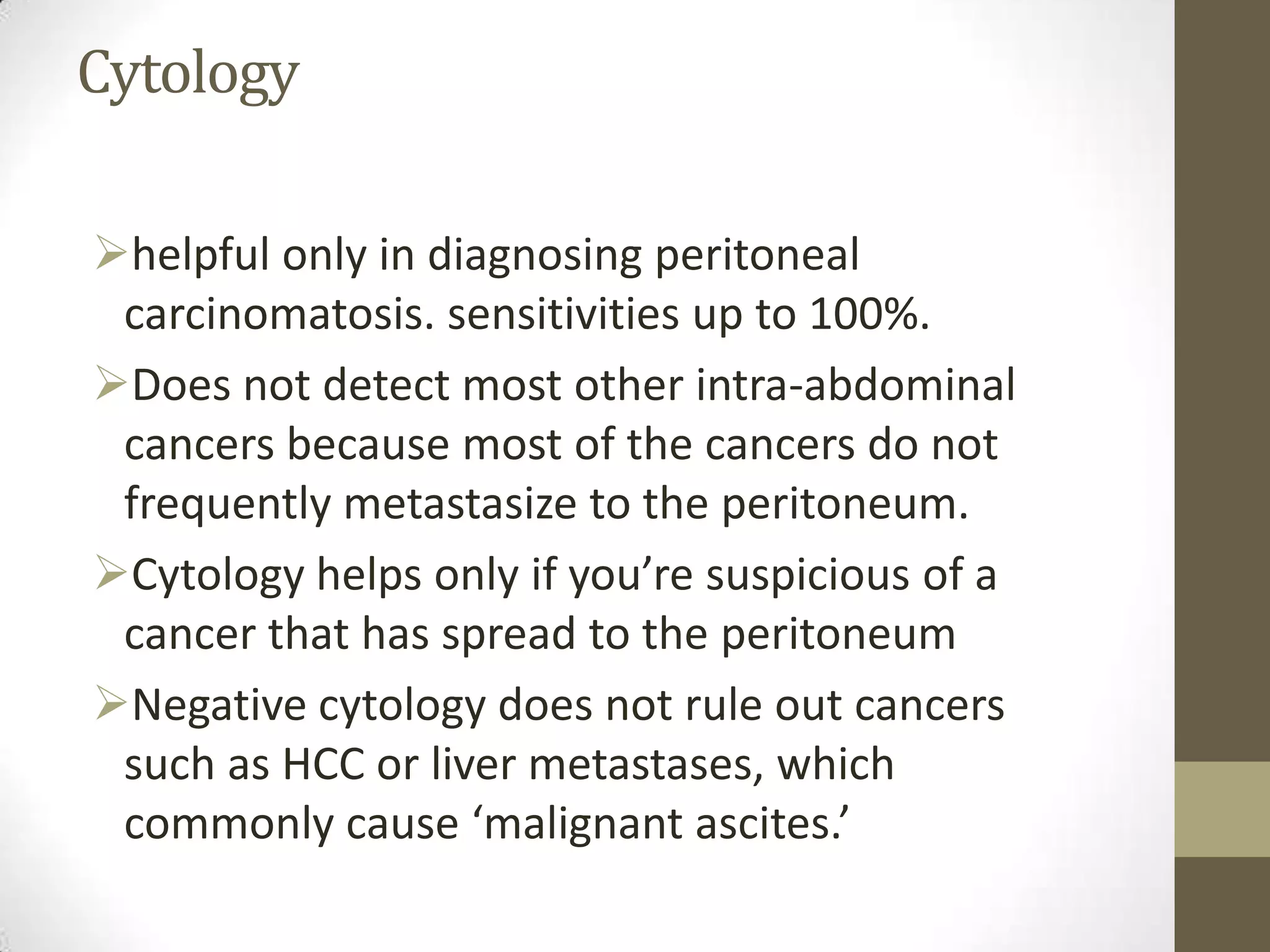 Peritoneal Fluid Analysis | PPTX