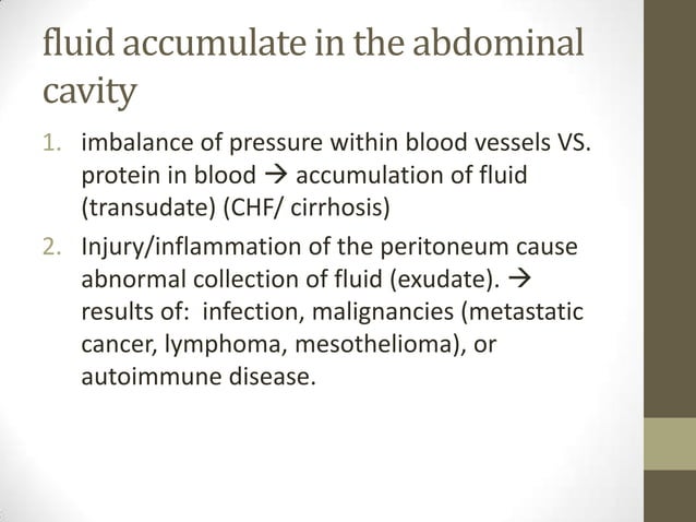 Peritoneal Fluid Analysis | PPTX