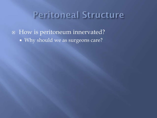 Peritoneal Healing, Cow/Horse | PPT