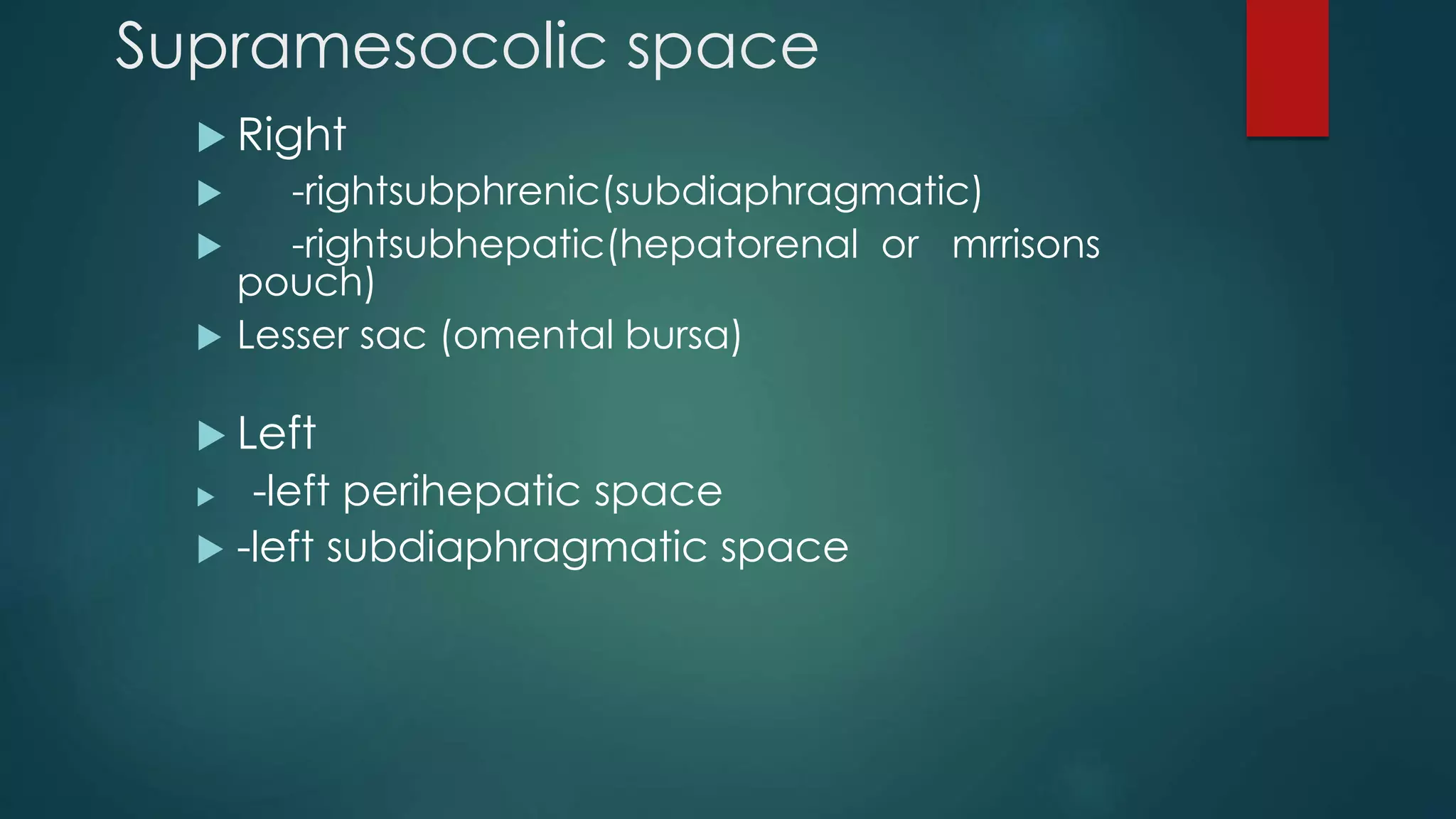 anatomy of Peritoneal spaces | PPTX