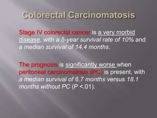 Peritoneal surface malignancies | PPTX