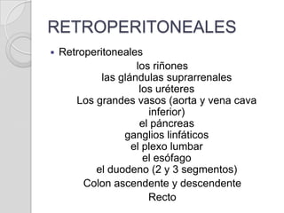 Peritoneo | PPTX