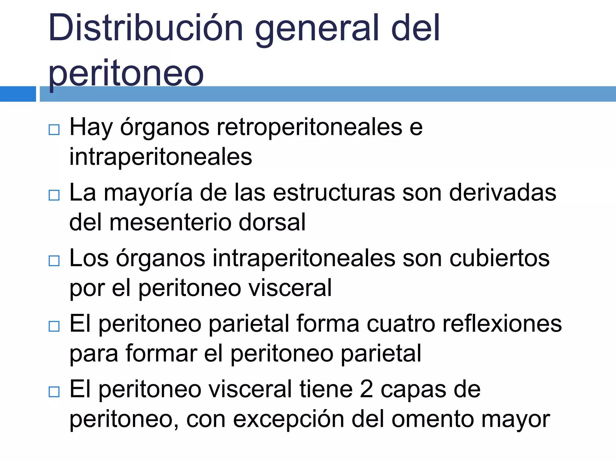 Anatomía y Fisiología del peritoneo y peritonitis | PPTX