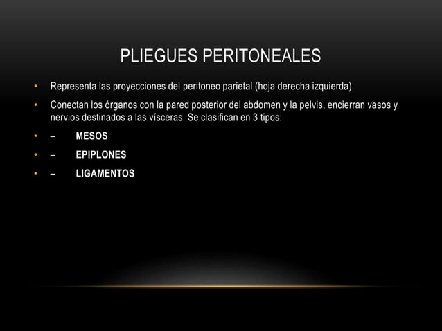 Peritoneo y cavidad abdominal y sus cuadrantes | PPTX