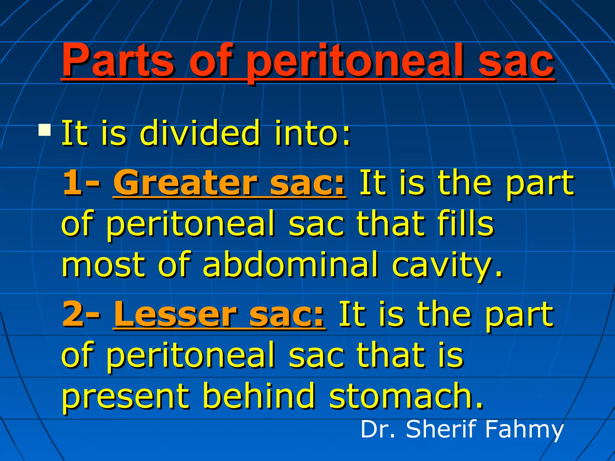The Peritoneum (Anatomy of the Abdomen) | PPS