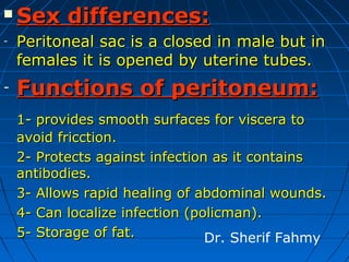 The Peritoneum (Anatomy of the Abdomen) | PPS | Geography | Science
