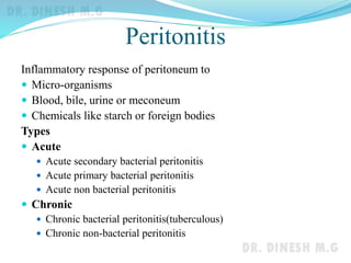 Peritoneum | PPTX | Digestive Disorders | Diseases and Conditions