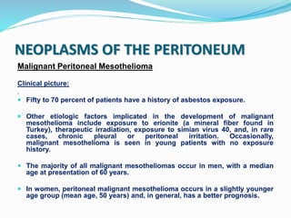 Peritoneum, mesenetry and retroperitoneal tumors | PPTX