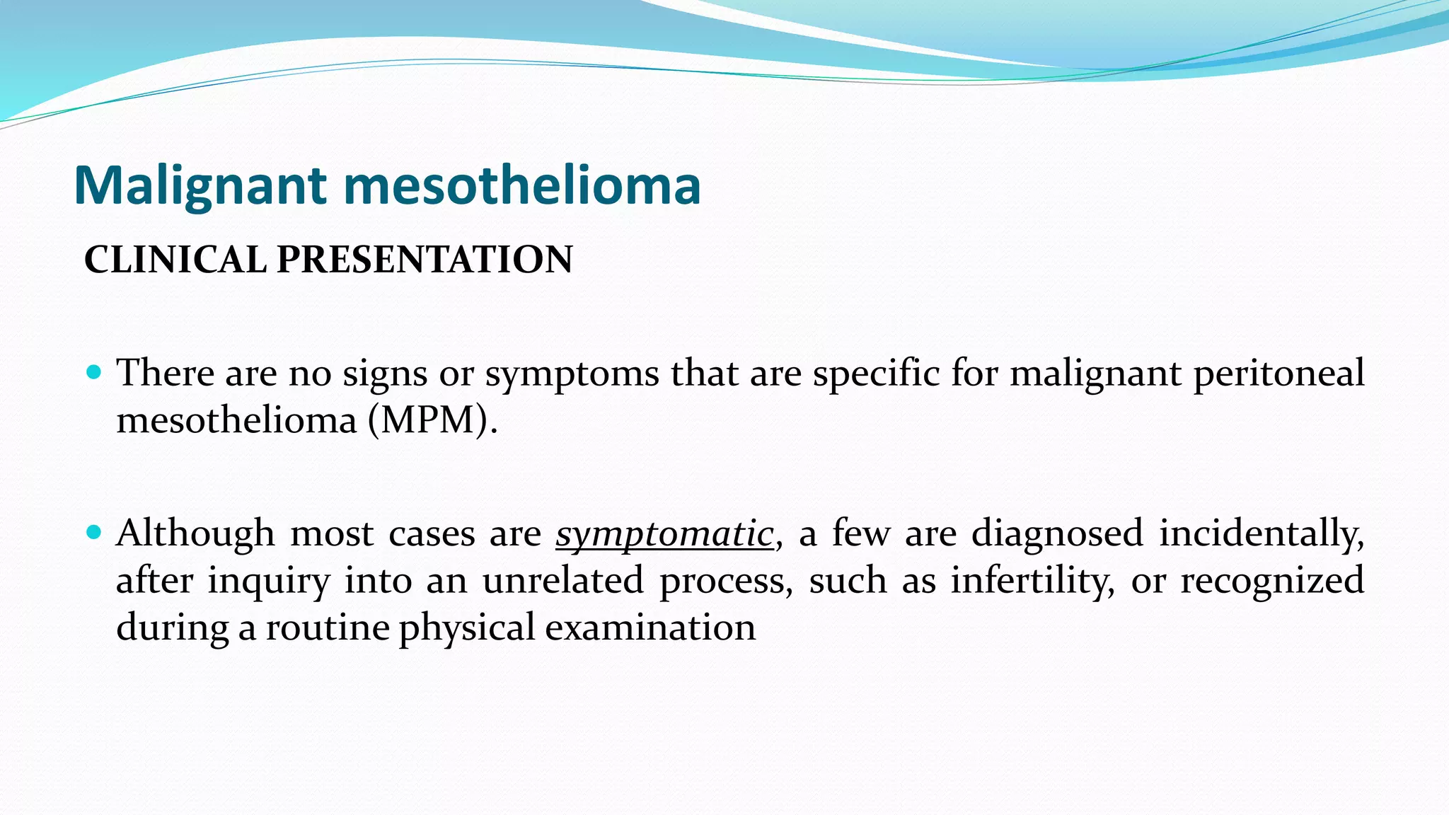 Peritoneum, mesenetry and retroperitoneal tumors 2 | PPTX