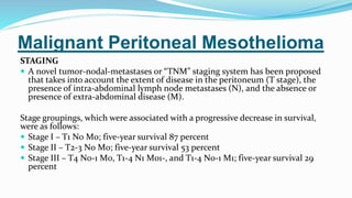 Peritoneum, mesenetry and retroperitoneal tumors 2 | PPTX