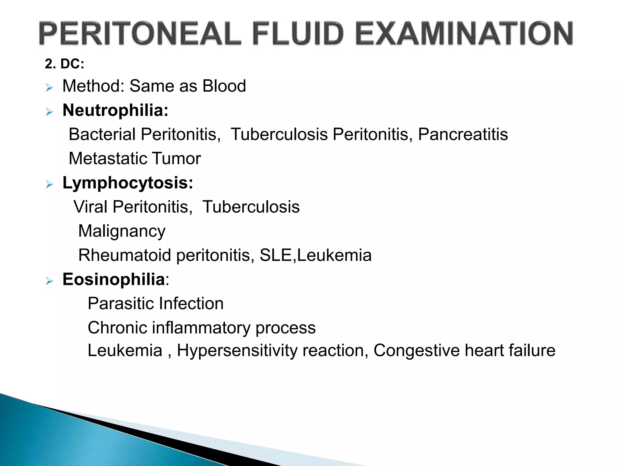 Peritonial fluid | PPTX