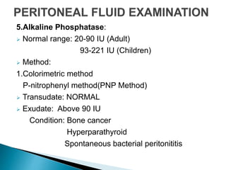 Peritonial fluid | PPTX