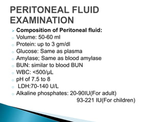Peritonial fluid | PPT