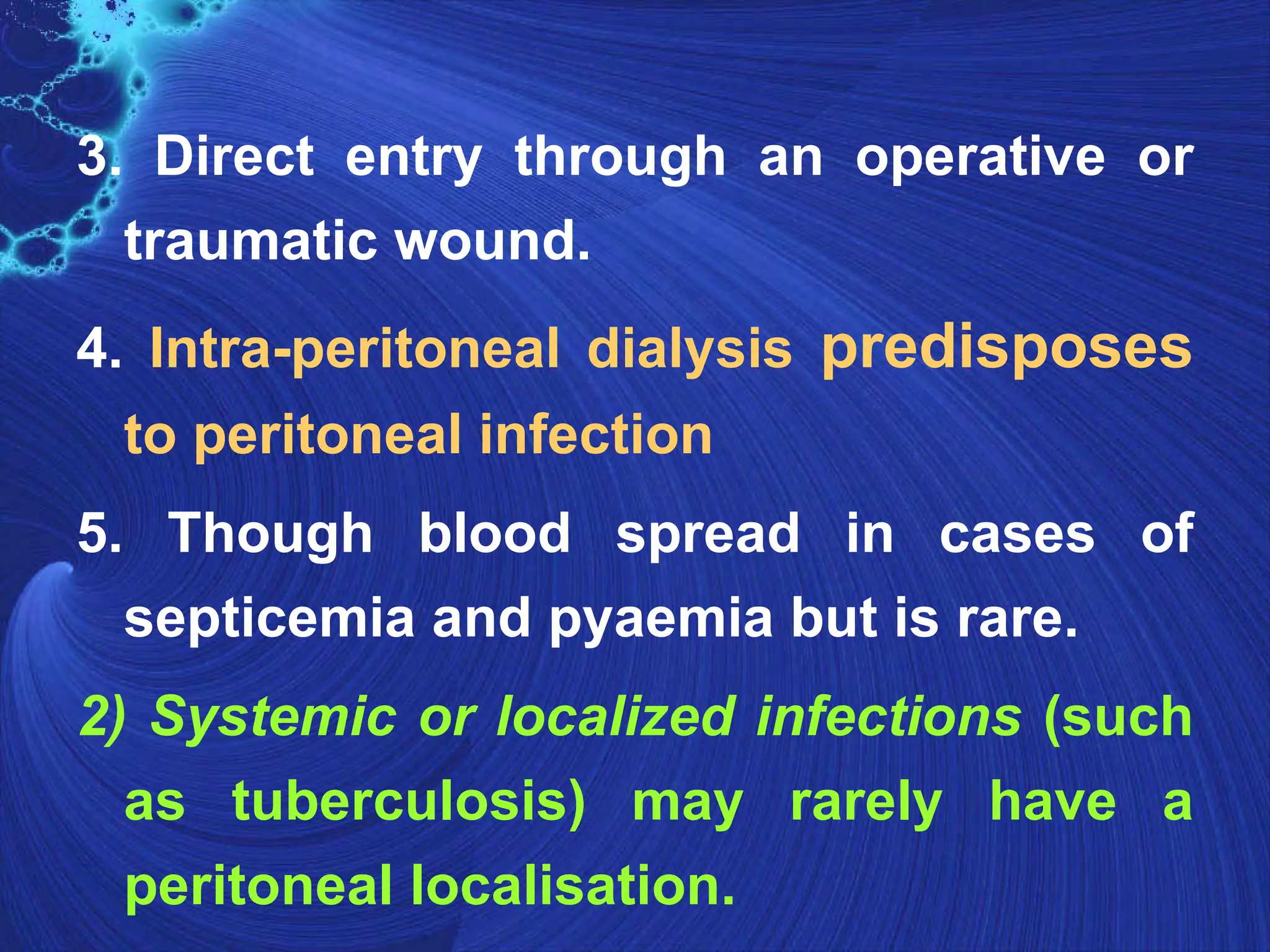 Peritonitis | PPT