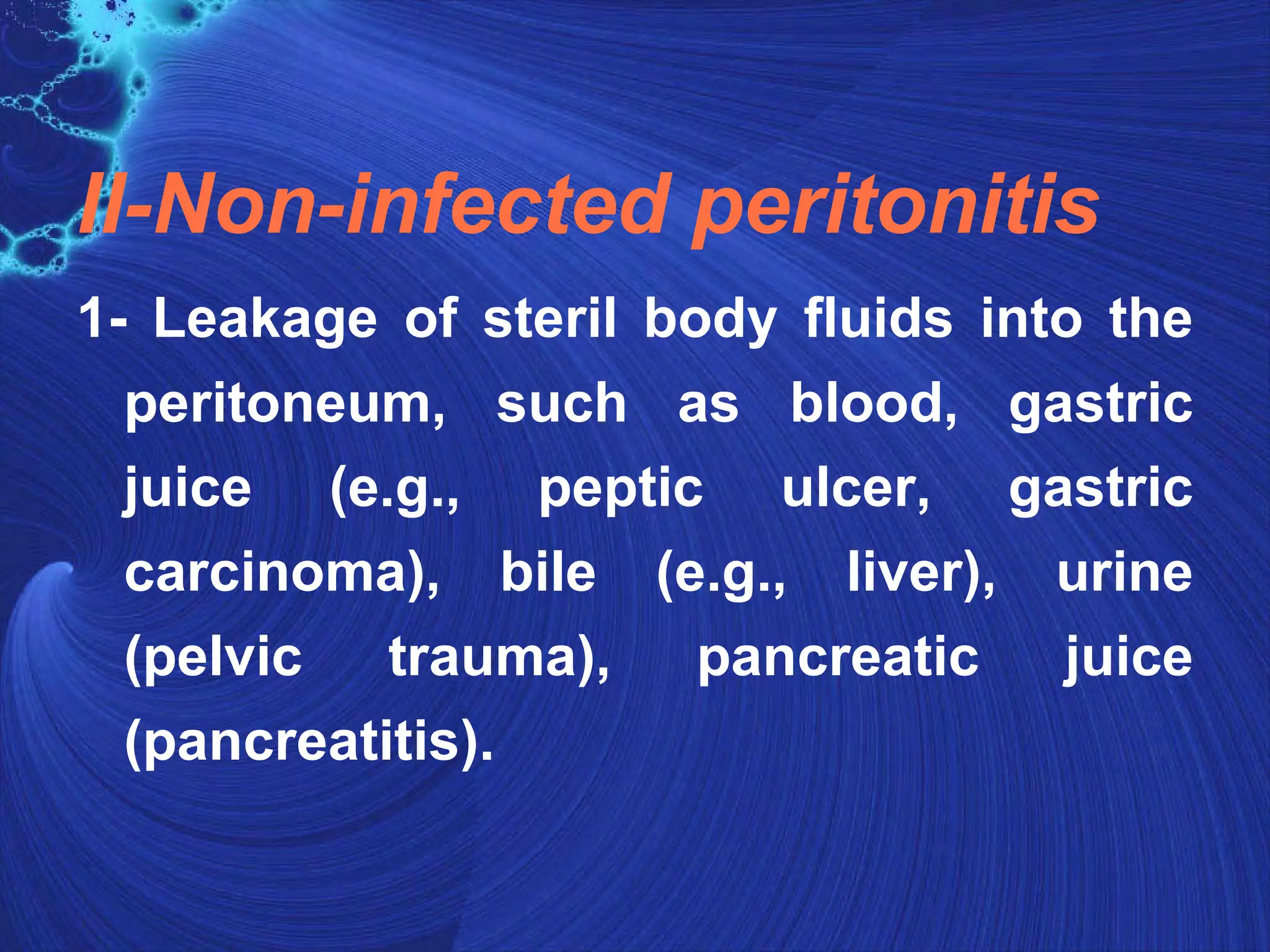 Peritonitis | PPT
