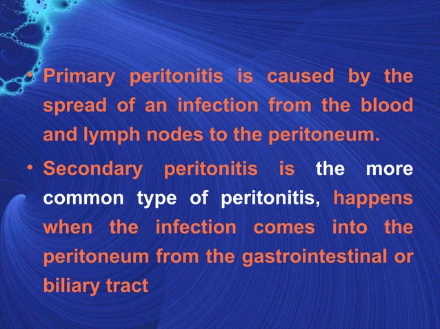 Peritonitis | PPT