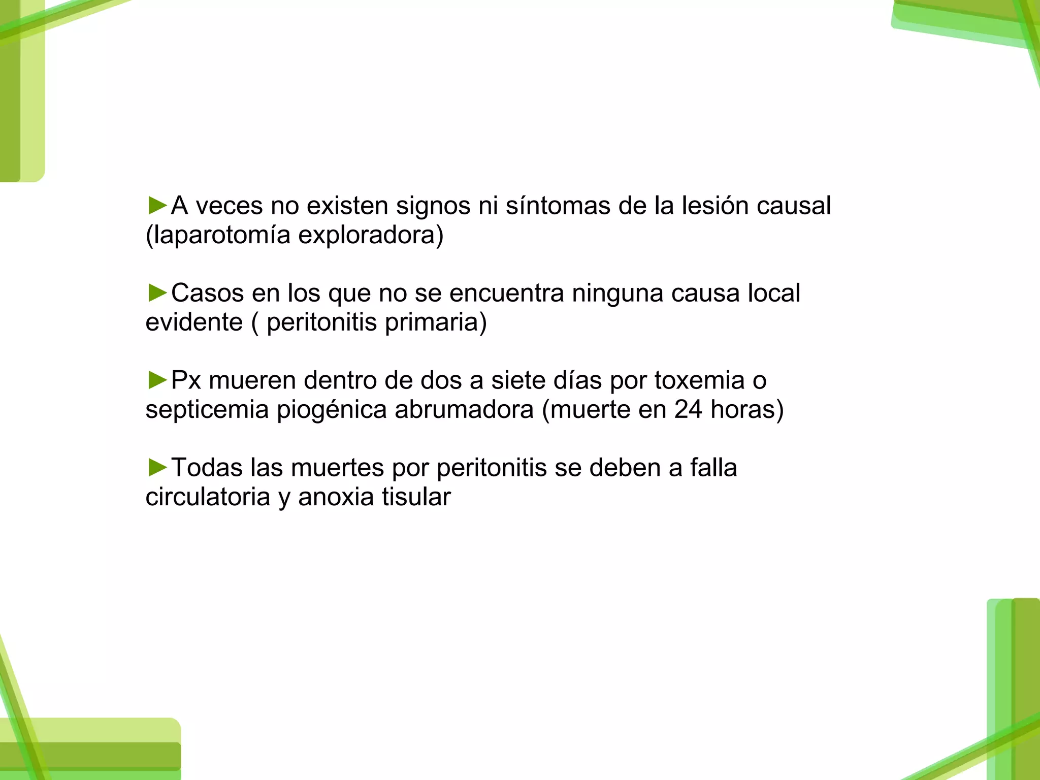 Peritonitis | PPT