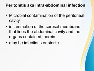 Peritonitis | PPT
