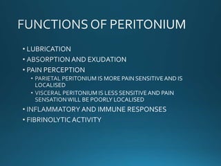 Peritonitis Causes Symptoms Treatment Peritonitis