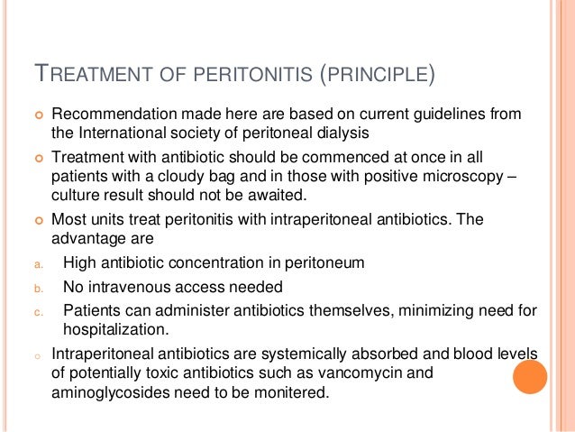 Consensus Guidelines For The Treatment Of Peritonitis In Pediatric – VUQCE