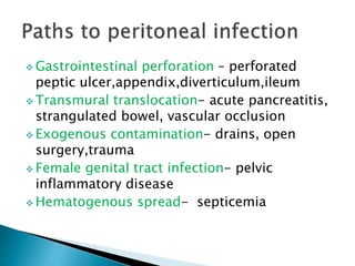 Peritonitis | PPTX