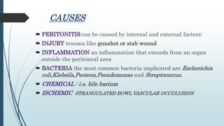 Peritonitis | PPTX