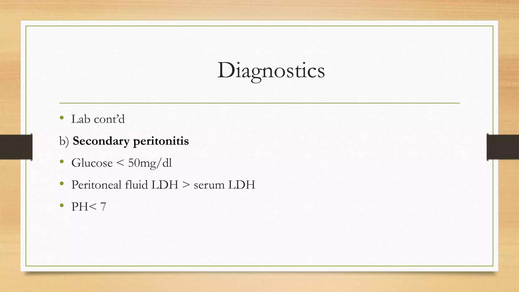 Peritonitis | PPTX