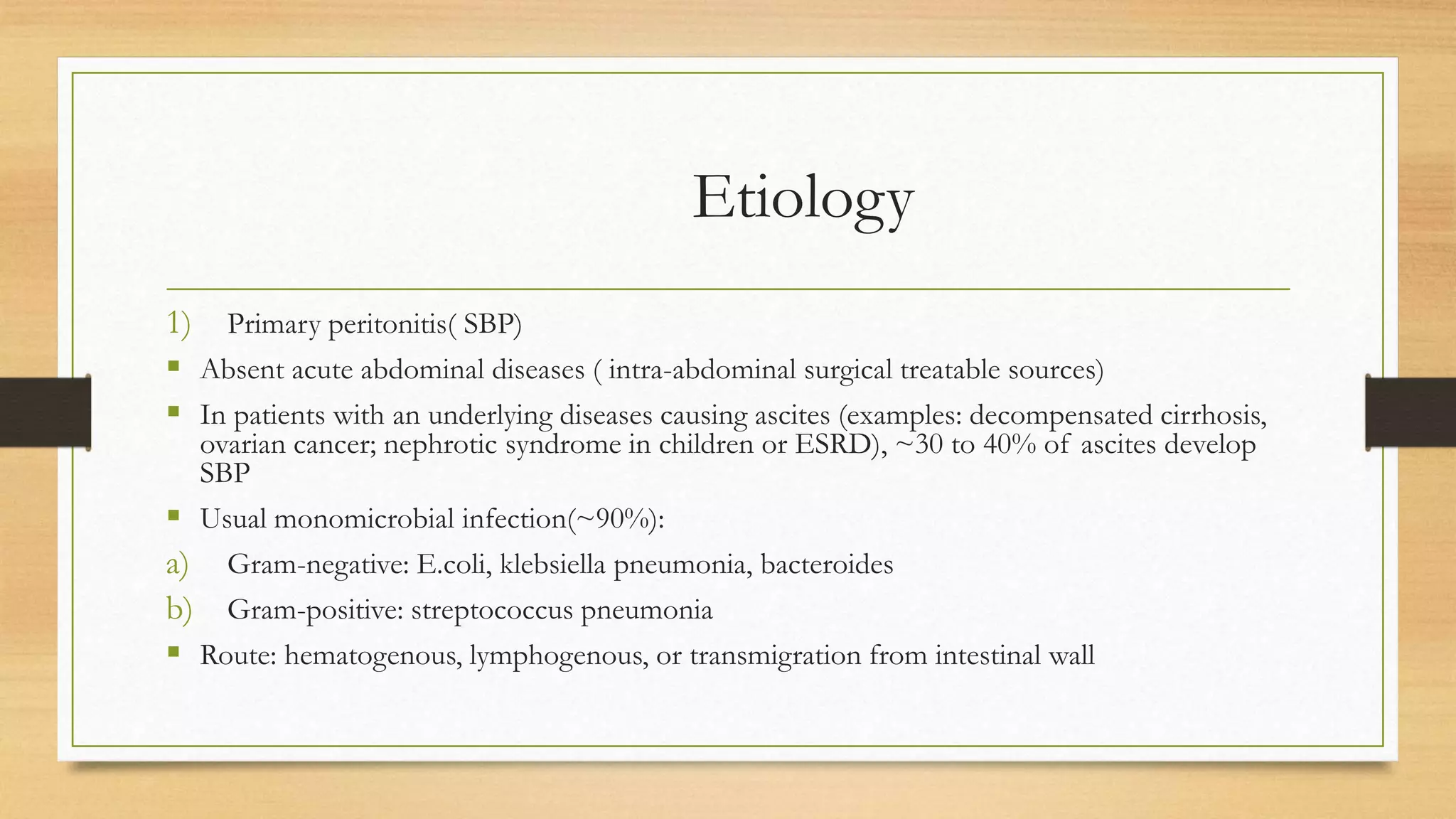 Peritonitis | PPTX
