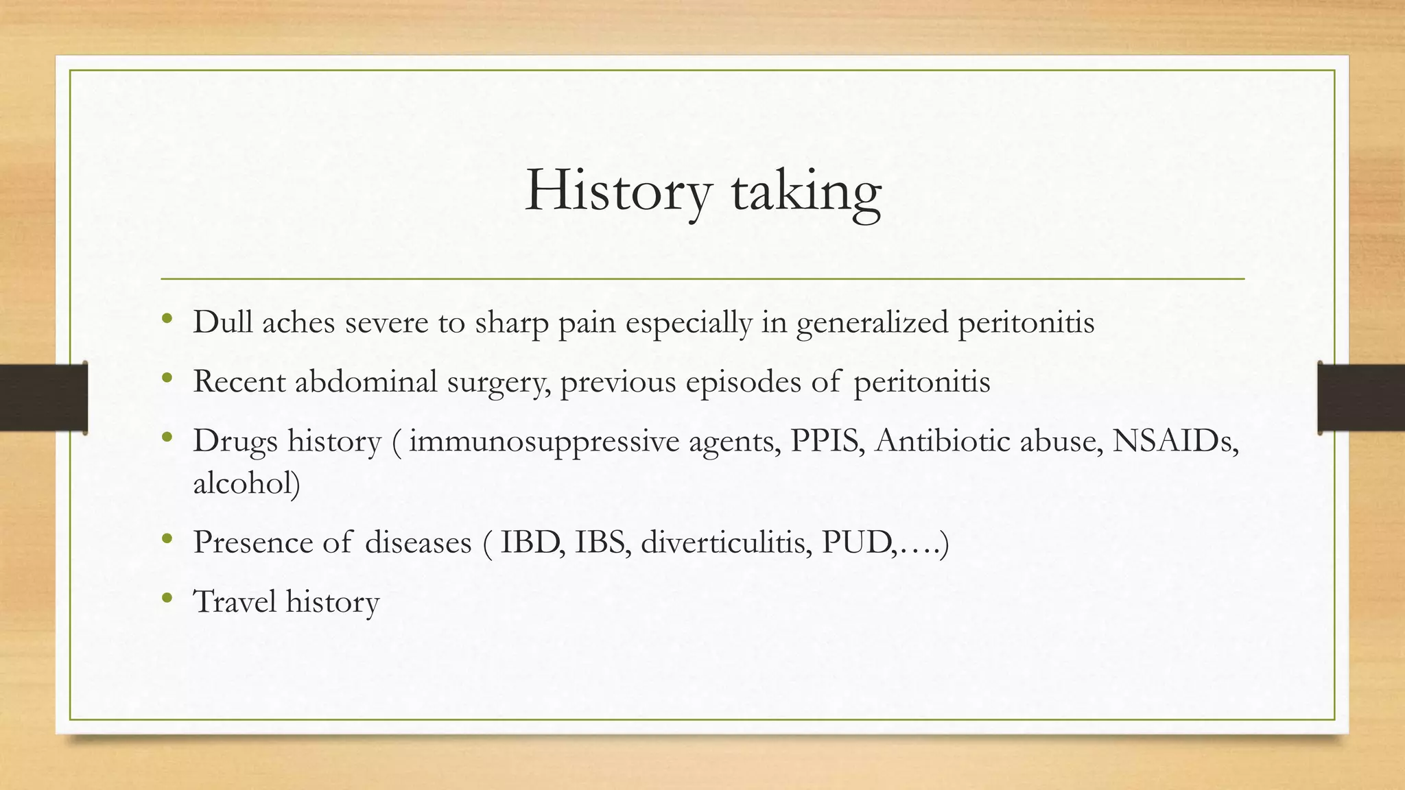 Peritonitis | PPTX
