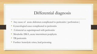 Peritonitis | PPTX