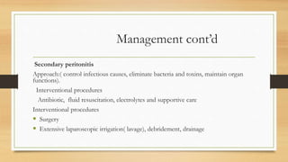 Peritonitis | PPTX