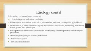 Peritonitis | PPTX