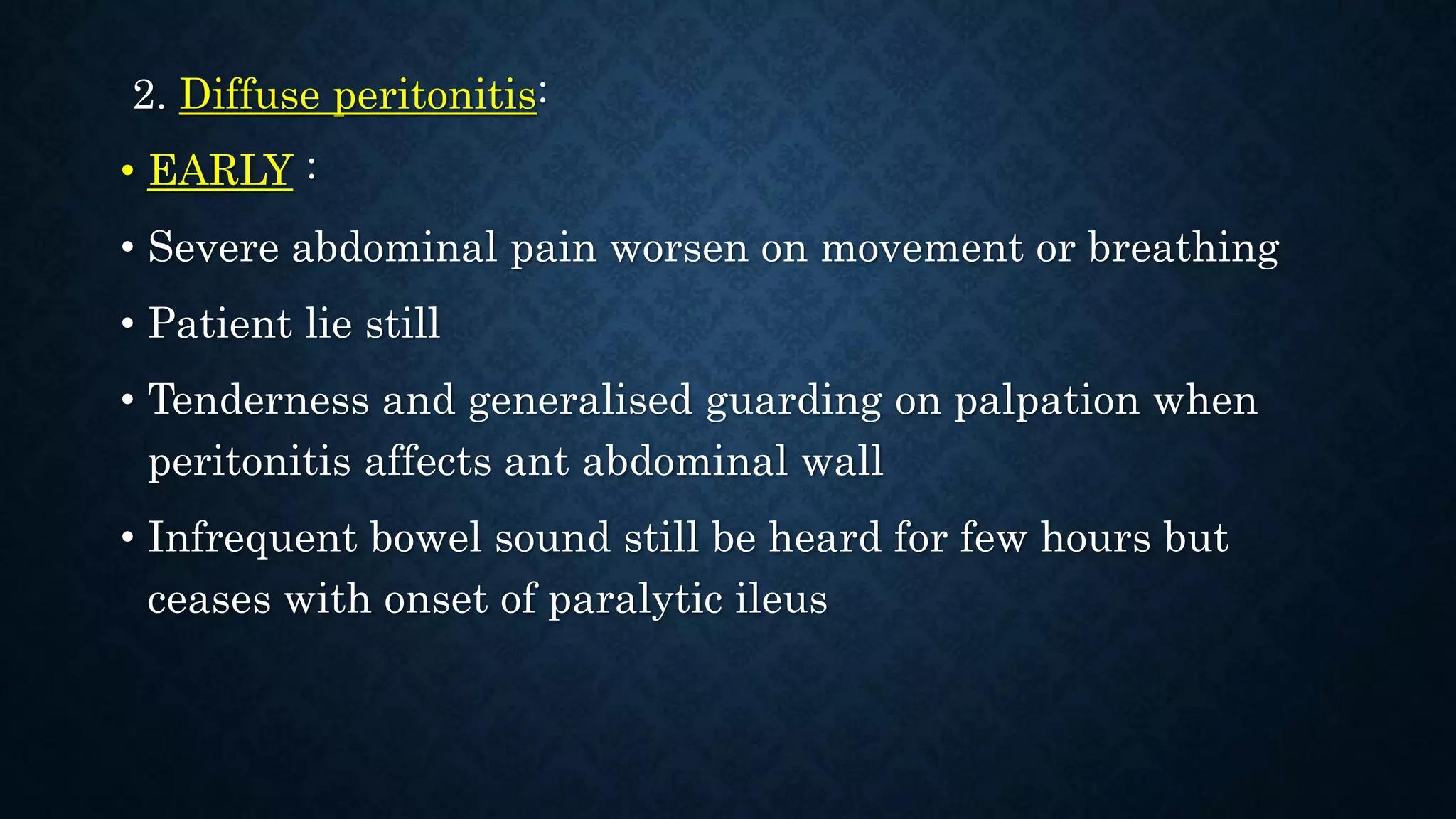 Peritonitis | PPTX