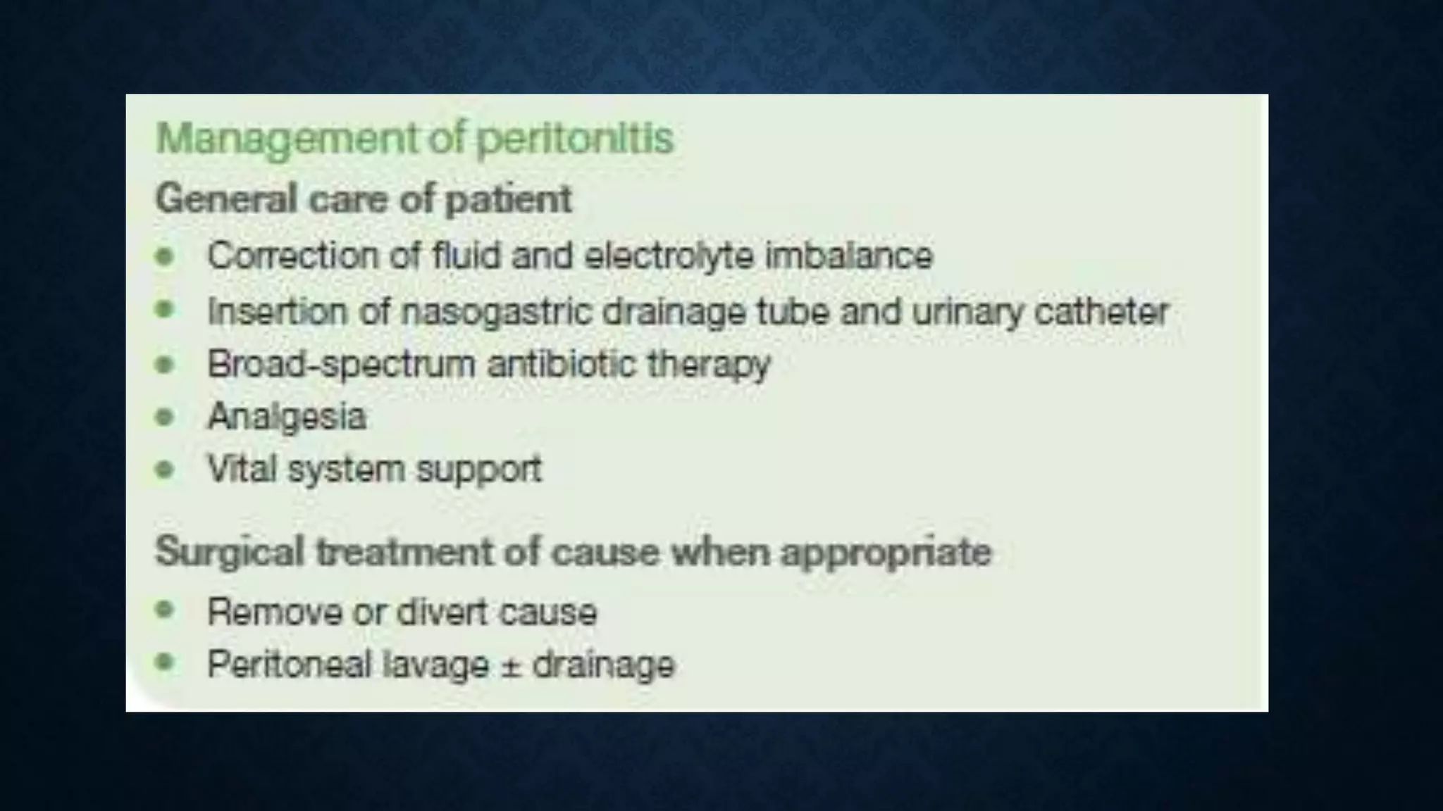 Peritonitis | PPTX