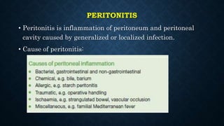 Peritonitis | PPTX