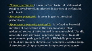 Peritonitis | PPTX