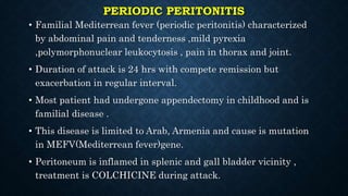 Peritonitis | PPTX