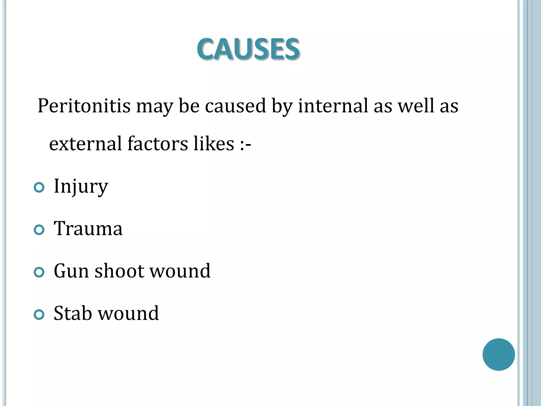 Peritonitis | PPTX