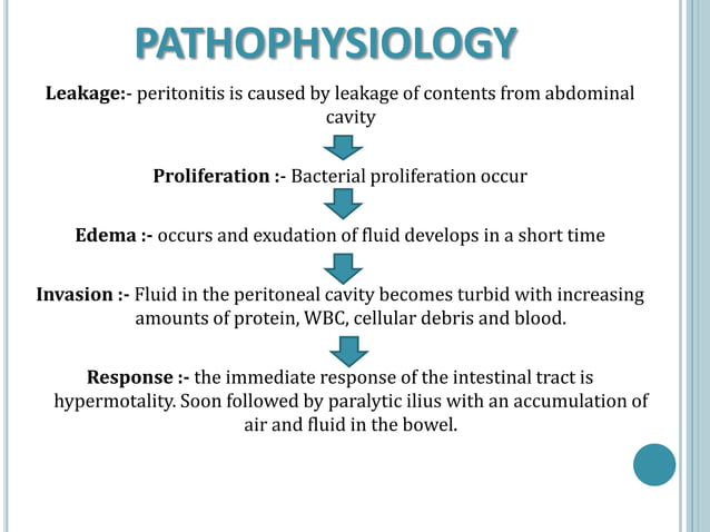 Peritonitis | PPTX | Digestive Disorders | Diseases and Conditions