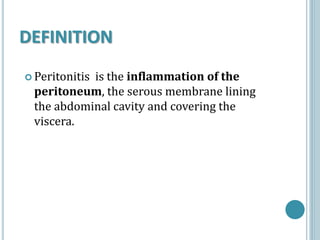 Peritonitis | PPT