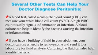 Peritonitis –A Brief medical study -(defn, causes, management, prevn) | PPT