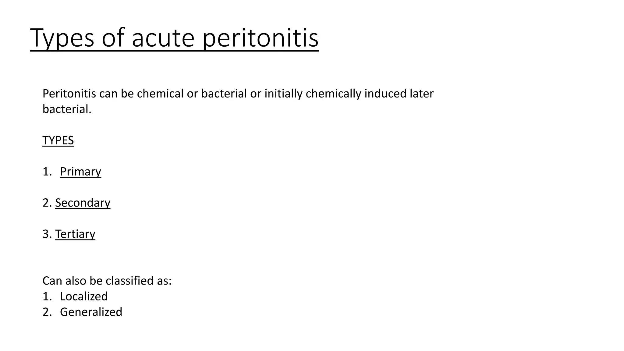 Peritonitis | PPTX