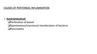 Peritonitis | PPTX