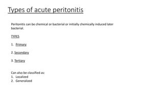 Peritonitis | PPTX