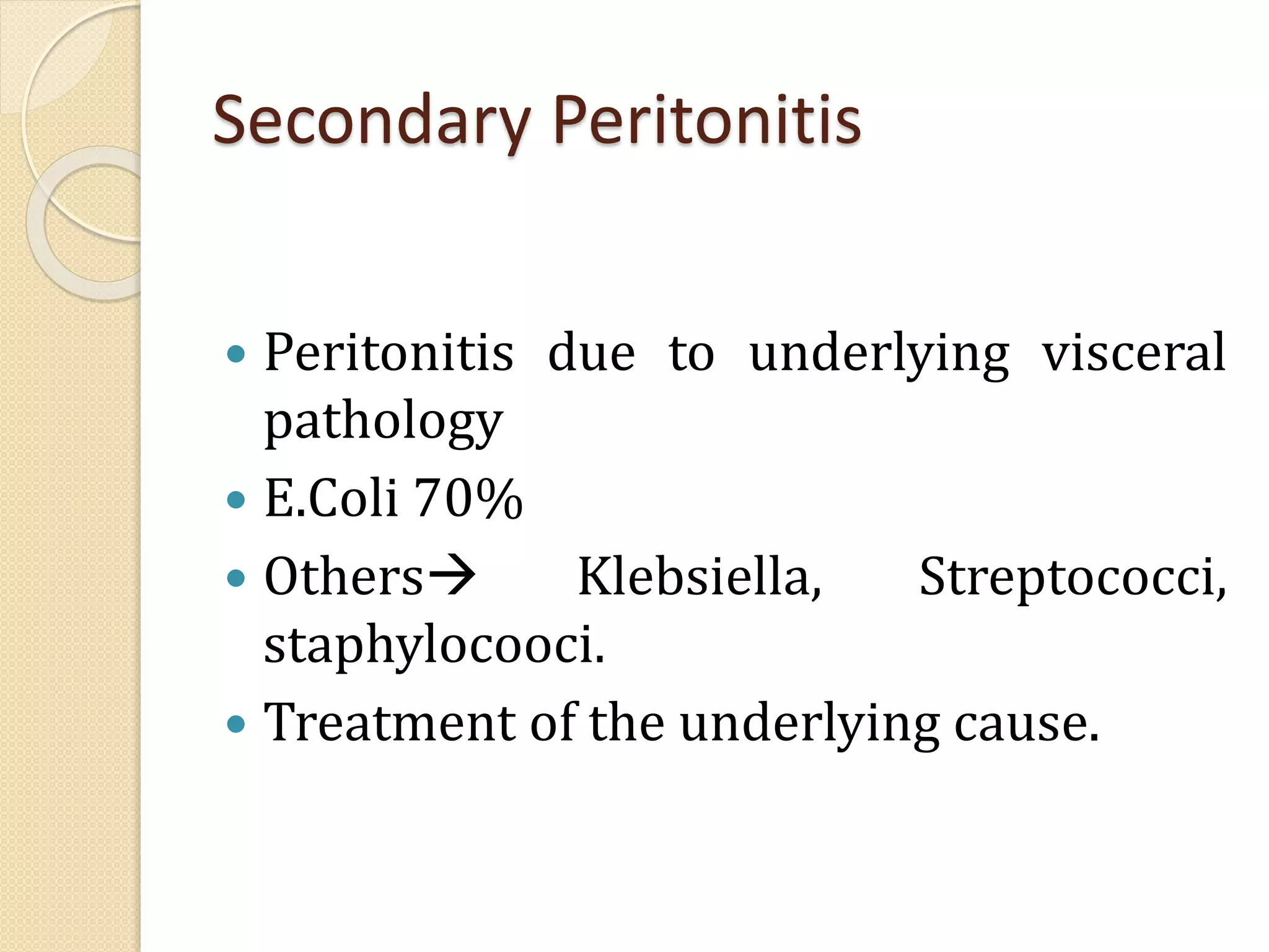 Peritonitis | PPTX