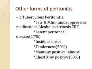 Peritonitis | PPTX