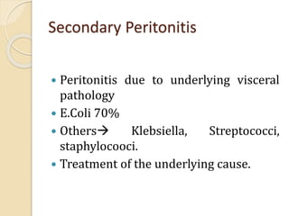 Peritonitis | PPTX