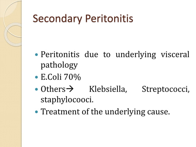 Peritonitis | PPTX | Digestive Disorders | Diseases and Conditions